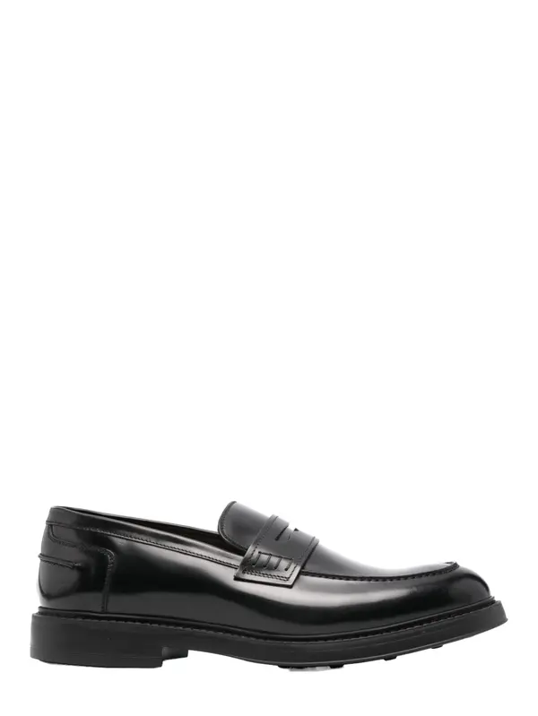 DOUCAL'S Leather Loafers - Black