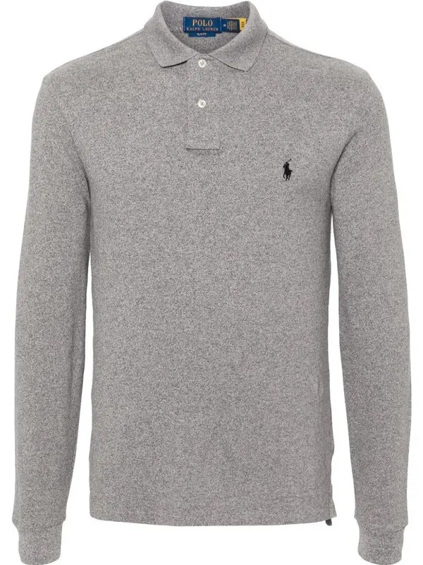 Polo Ralph Lauren Polo-pony-motif Polo Shirt - Grey