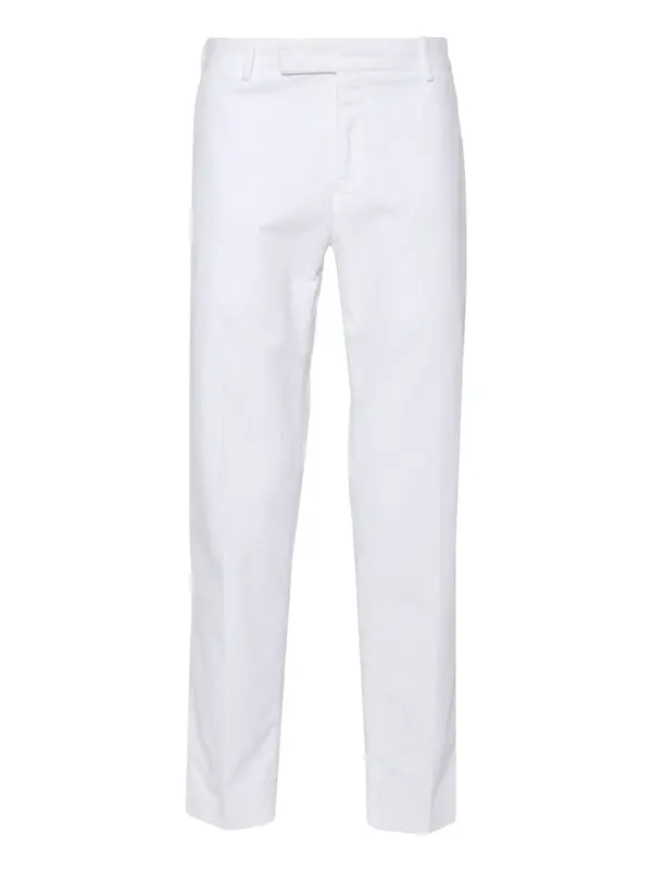 PT TORINO Corduroy Tapered Trousers - White