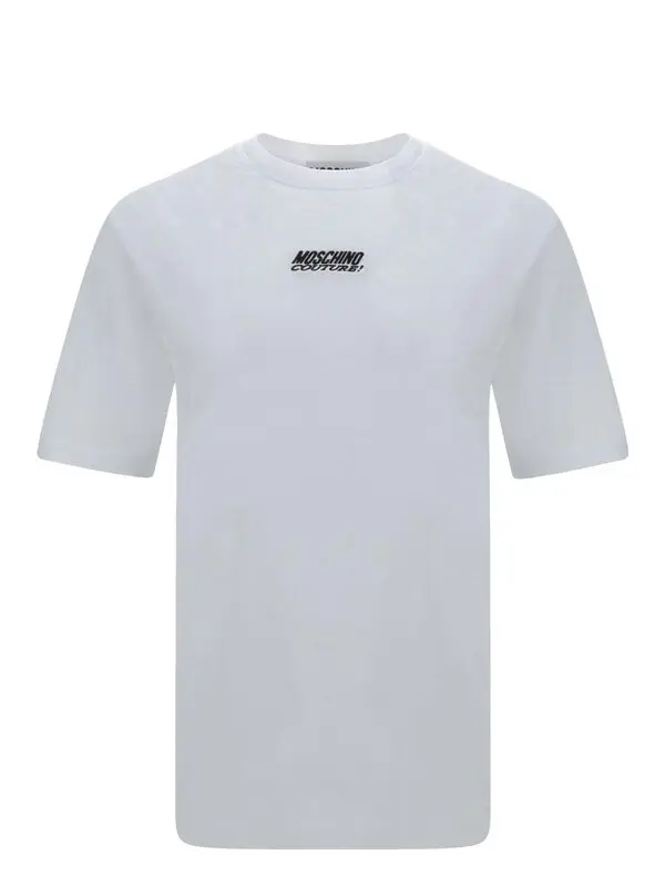 Moschino Logo-embroidered T-shirt - White