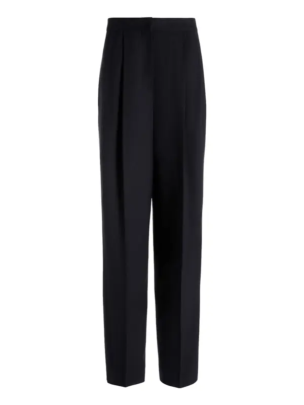 Bally Wool-blend Wide-leg Trousers - Blue