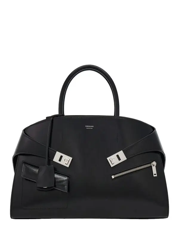 FERRAGAMO Medium Hug Handbag - Black