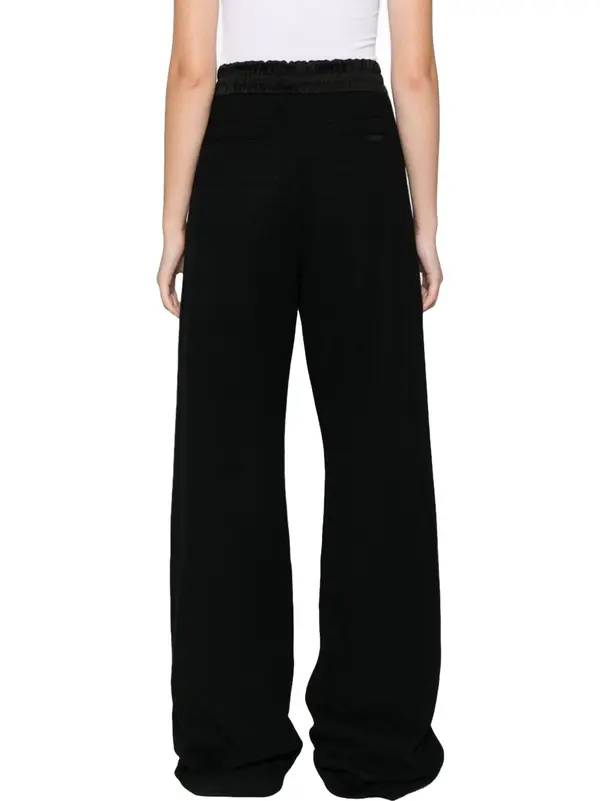Saint Laurent Logo-embroidered Track Pants - Black