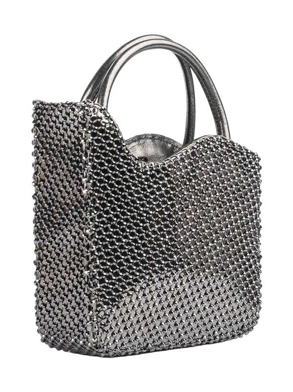 LE SILLA Gilda Small Tote Bag - Silver