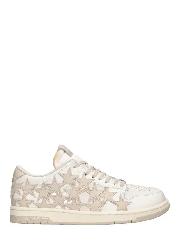 Amiri Stars Low Top Sneakers - White/beige