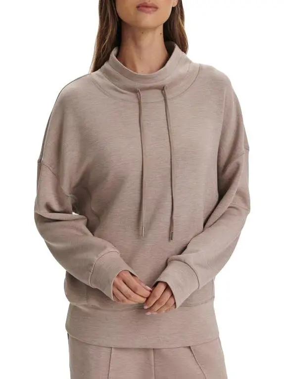 Varley Oakdale Drawstring Sweatshirt - Taupe Marl