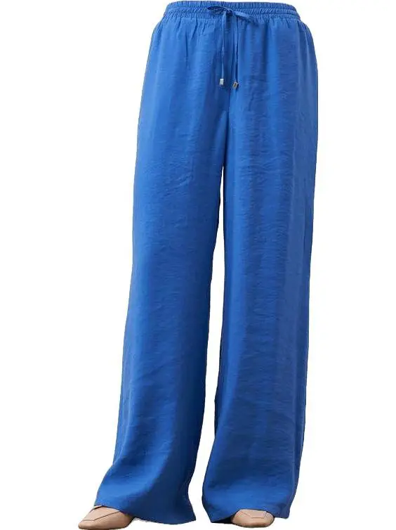 MIZALLE Wide Leg Pants - Blue