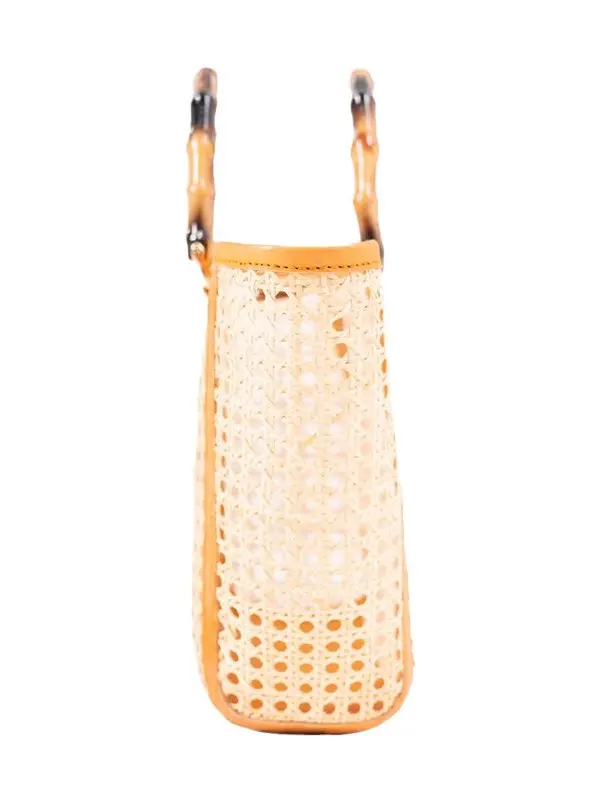 JELAVU Bristol Medium Cane Tote - Tan