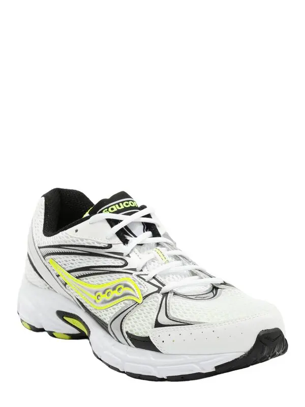 Saucony Gender Inclusive Ride Millennium Sneakers - White/silver/yellow
