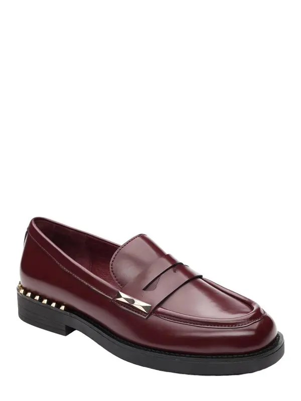 Ash Whisper Studded Penny Loafer - Syrah