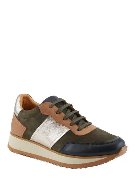 SPRING STEP SHOES Compter Sneakers - Olive Suede