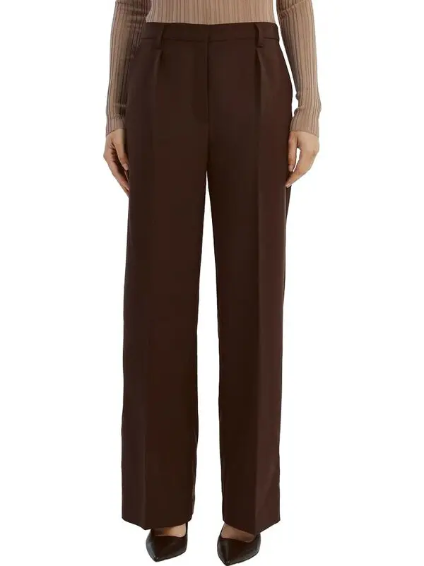 Bardot Callista Straight-leg Trousers - Dark Choco