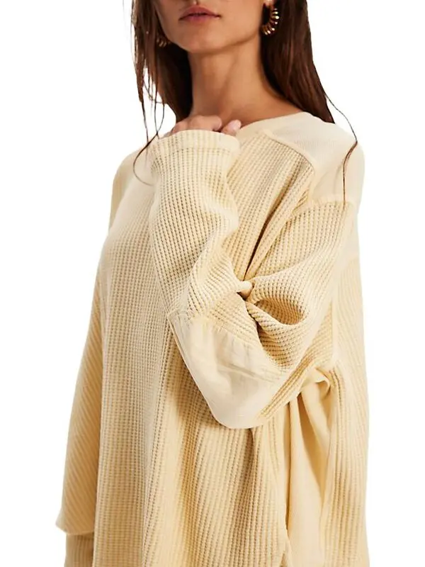 Free People Fp One Blake Thermal - Butter Yellow