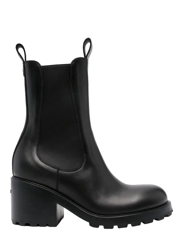 Bally 60mm Leather Ankle Boots - Black