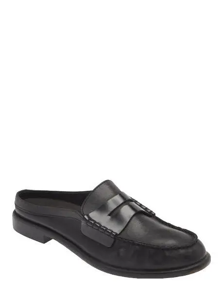 Rag & Bone Carter Penny Loafer Mule - Blk