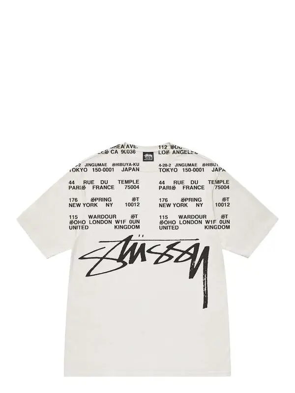 StÜssy Locations Pigment Dyed T-shirt - Natural