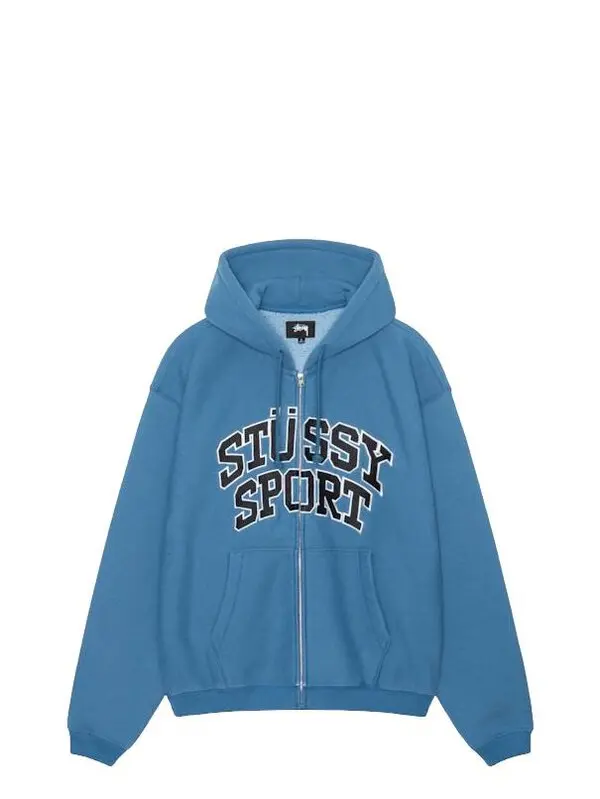 StÜssy Sport Zip Hoodie - Blue