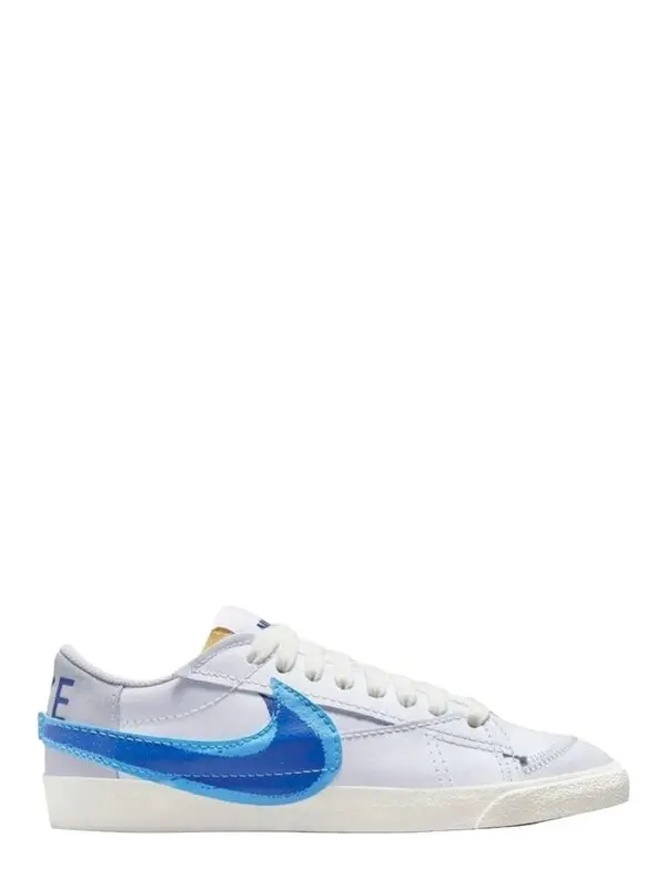Nike Blazer Low 77 Jumbo Double Swoosh Sneakers - White/university Blue/sail