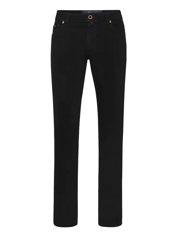 BILLIONAIRE Straight-leg Trousers - Black