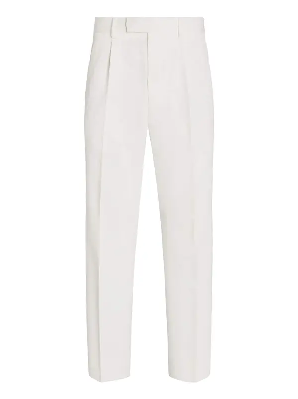 Zegna Pleated Trousers - White