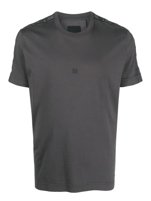 Givenchy 4g-motif Cotton T-shirt - Grey