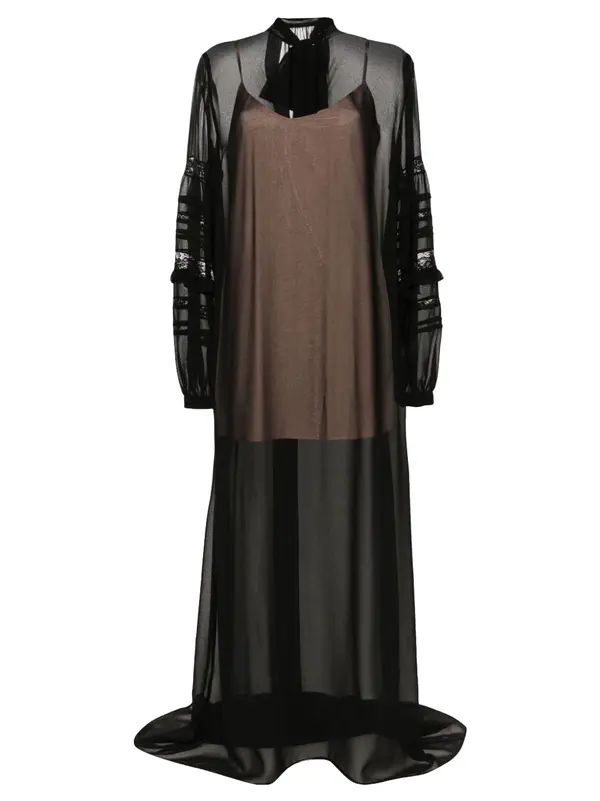 P.a.r.o.s.h Polidori Maxi Dress - Black