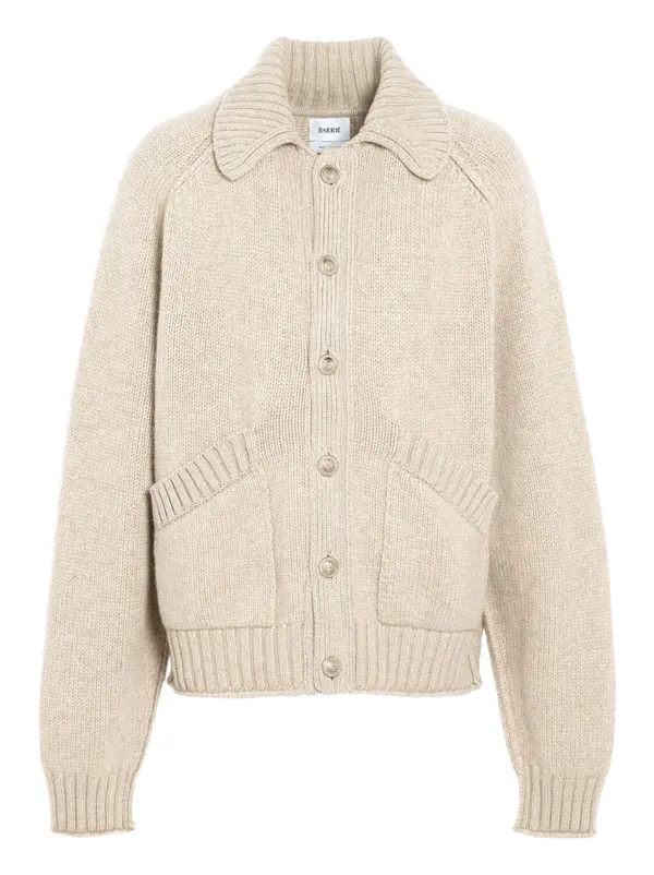 BARRIE Chunky-knit Cashmere Cardigan - Neutrals