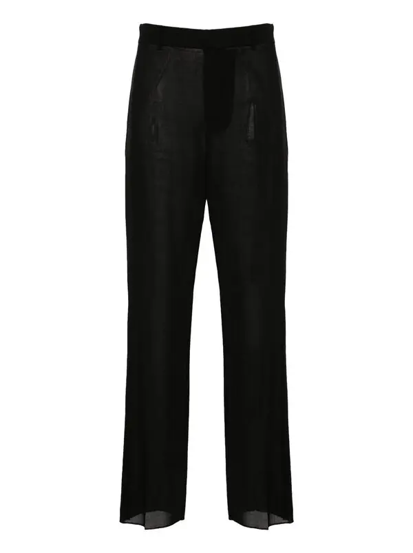 Blumarine Virgin Wool Trousers - Black