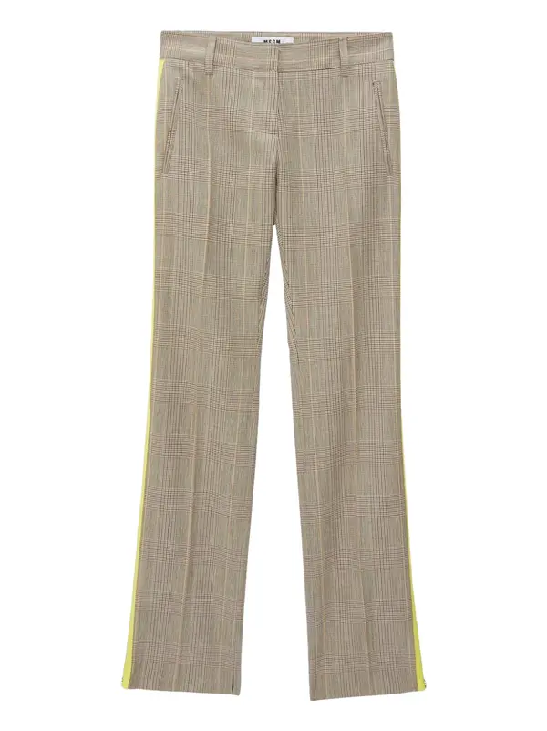 MSGM Straight Leg Trousers - Neutrals