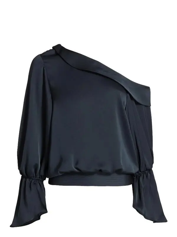 Ramy Brook Sammy One-shoulder Blouse - Navy