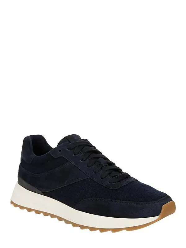 Vince Edric Corduroy Suede Oxford Sneakers - Night Blue