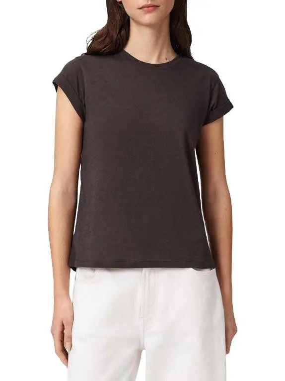 ALLSAINTS Anna Cotton T-shirt - Bottle Brown