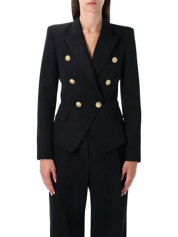Balmain Double-breasted Blazer - Black