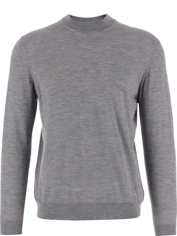 Malo Cashmere And Silk Pullover - Grey
