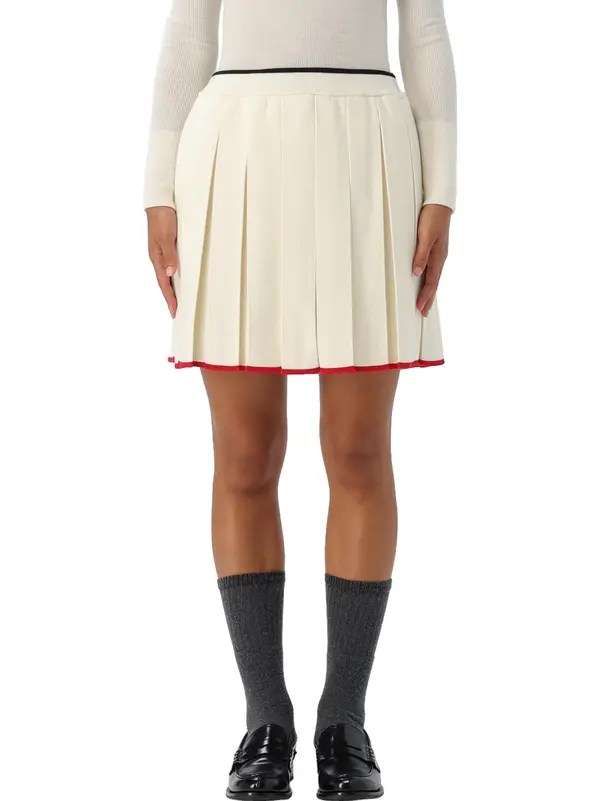 Thom Browne Pleated Skirt - White
