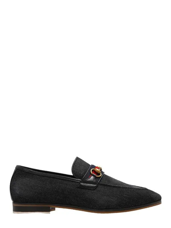 Gucci Denim Loafers - Black