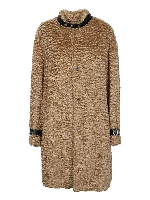 JIL SANDER Long Wool Coat - Beige