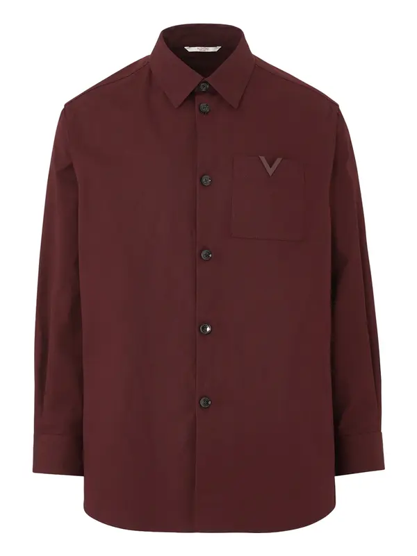 Valentino Garavani Garavani Cotton Shirt Jacket - Red