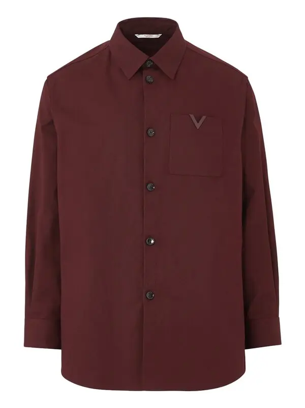 Valentino Garavani Garavani Cotton Shirt Jacket - Red