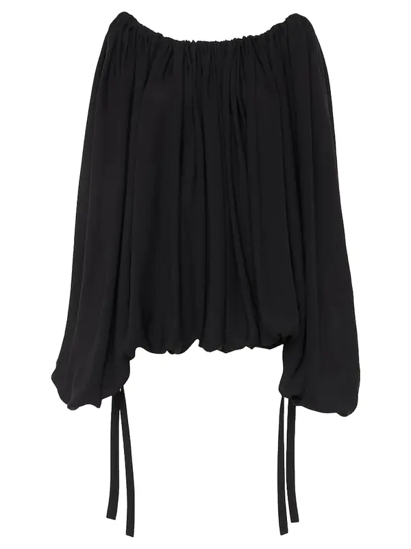 Khaite Nash Silk Minidress - Black