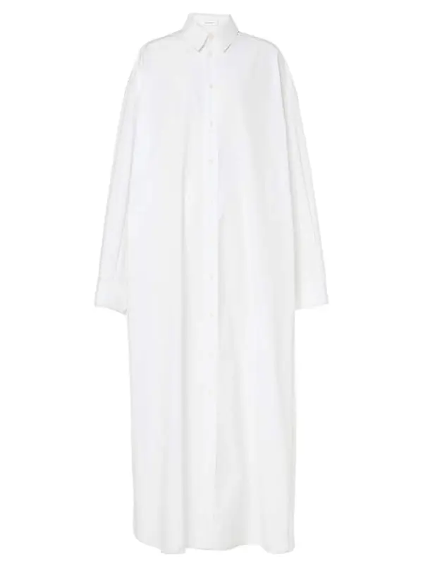 Wardrobe.NYC Oversized Shirt Dress - White