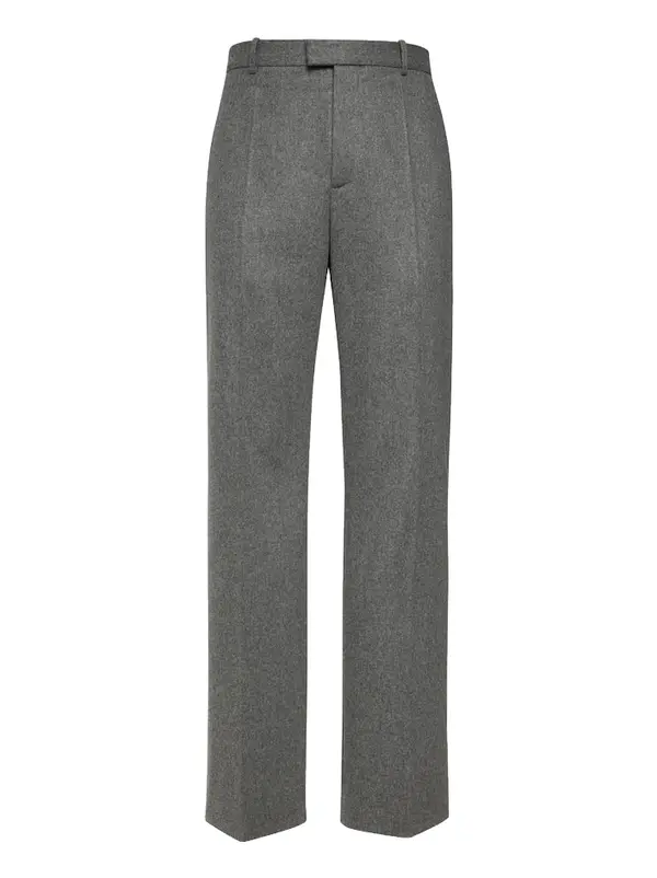 Bottega Veneta Wool Flannel Pants - Grey