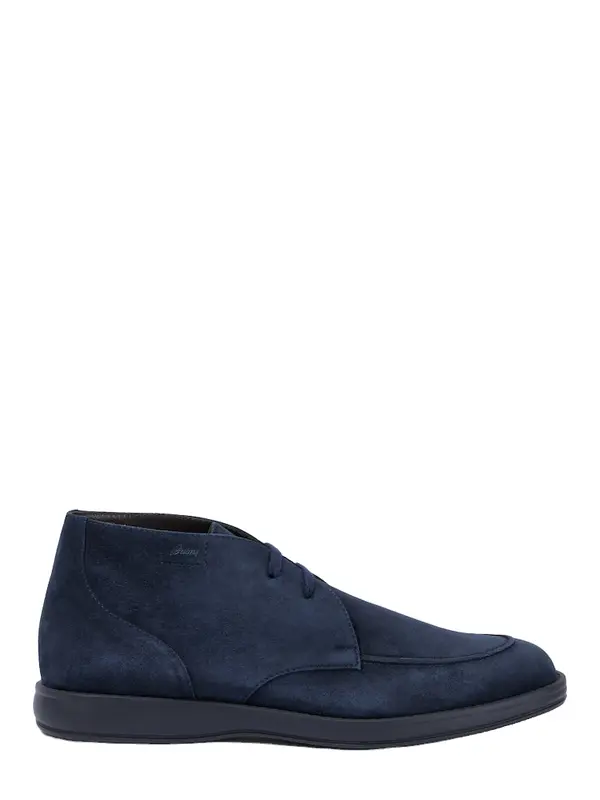 Brioni Journey Suede Desert Boots - Blue
