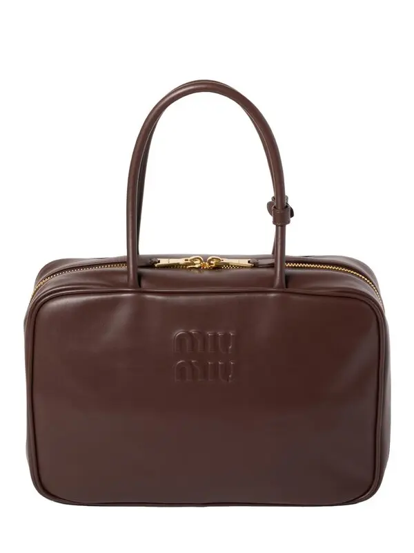 Miu Miu Beau Leather Bag - Briarwood