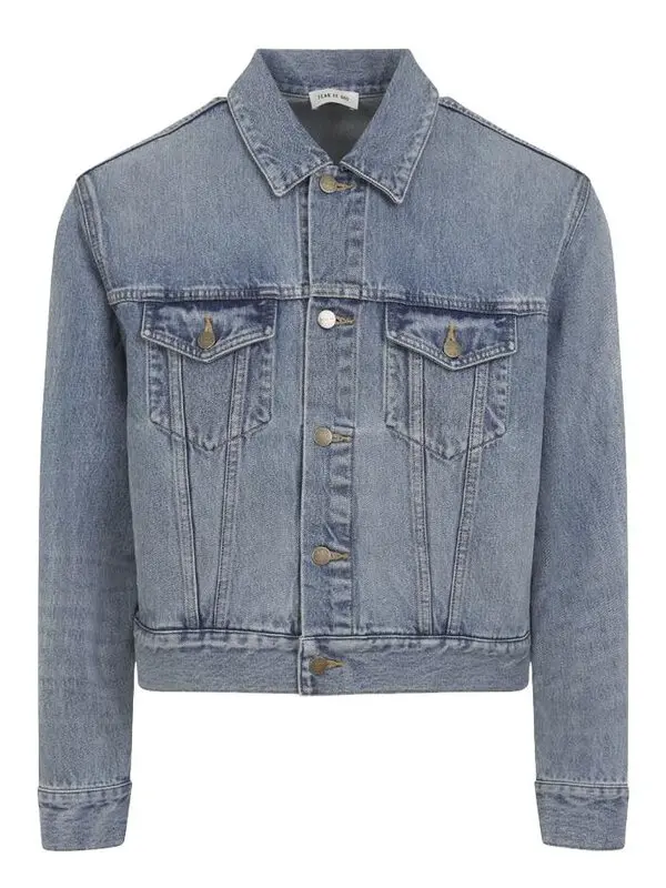 Fear Of God Cotton Trucker Jacket - Blue