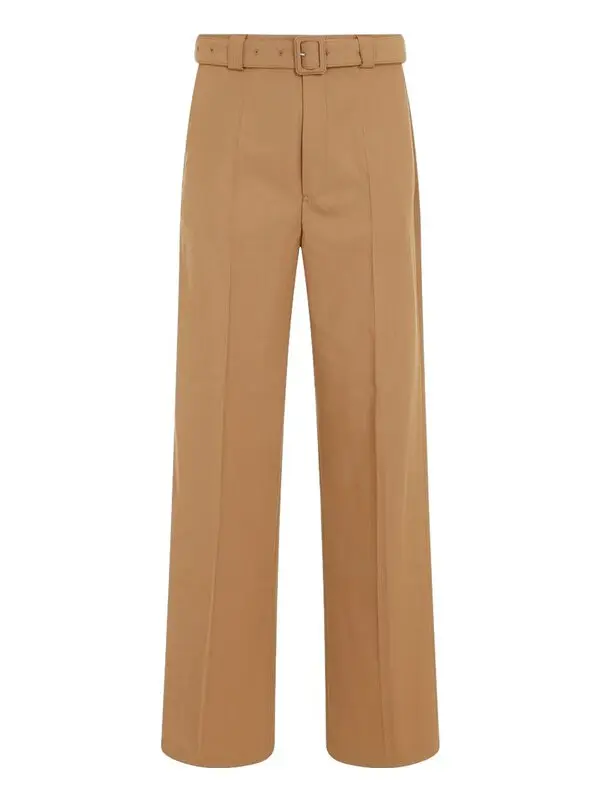 Dries Van Noten Paulson Wide Leg Pants - Brown