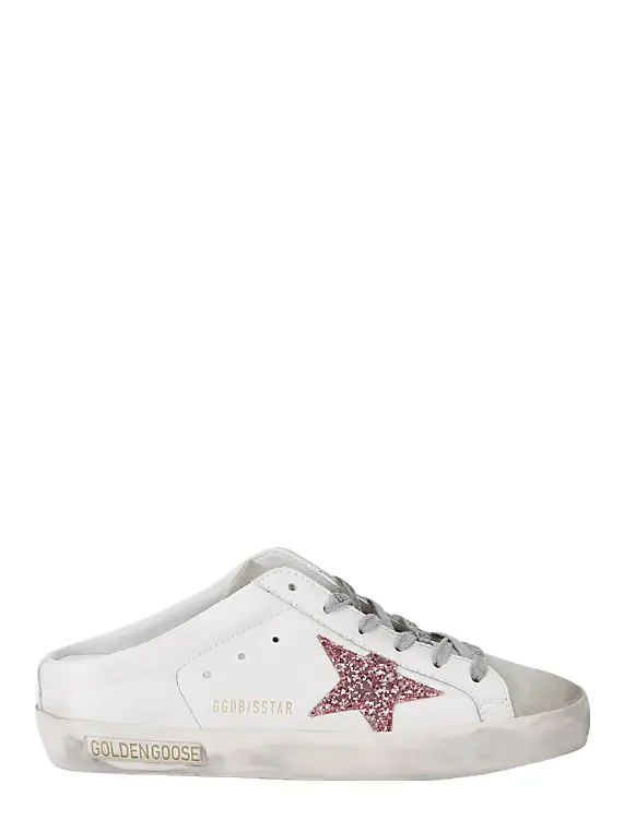 GOLDEN GOOSE Superstar Sabot Backless Leather Low-top Trainers - White/oth