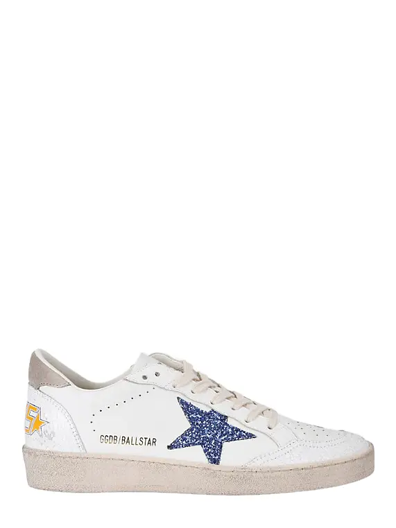 GOLDEN GOOSE Ballstar 11871 Glitter-star Leather Low-top Trainers - White/oth