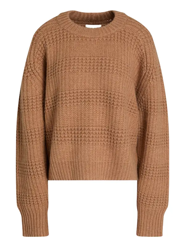 Loulou De Saison Loulou Studio Duba Oversized Ribbed Cashmere Sweater - Light Brown