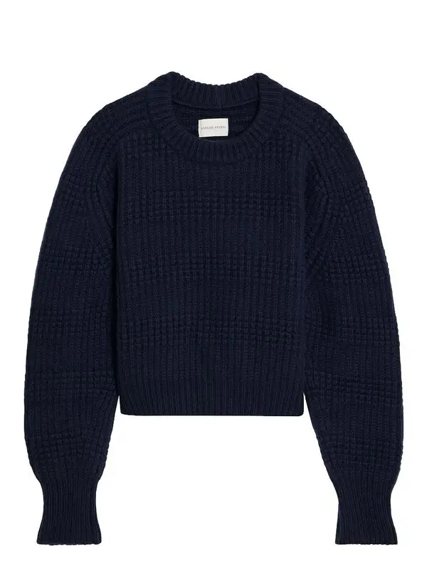 Loulou De Saison Loulou Studio Duba Oversized Ribbed Cashmere Sweater - Navy